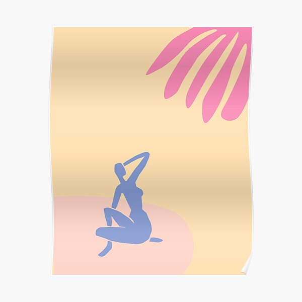 "The Purple Sunbather" Poster for Sale by link2sue | Redbubble