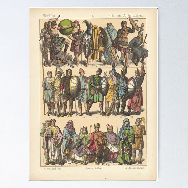 "The Scottish and the Anglo-Saxons" Poster for Sale by Cult45one ...