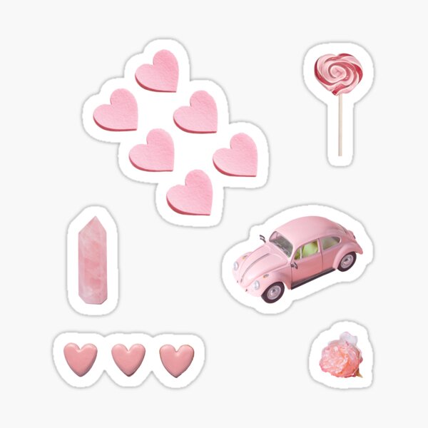 "pink sticker pack" Sticker for Sale by 4-30-am | Redbubble