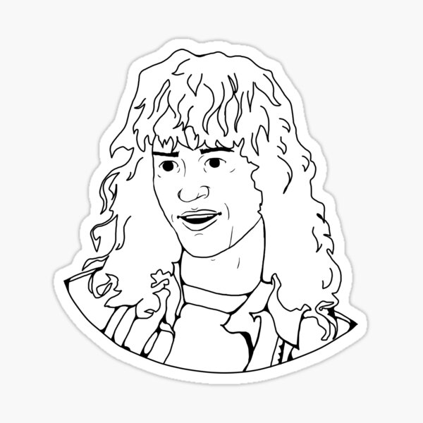 "Eddie" Sticker for Sale by KenCham | Redbubble