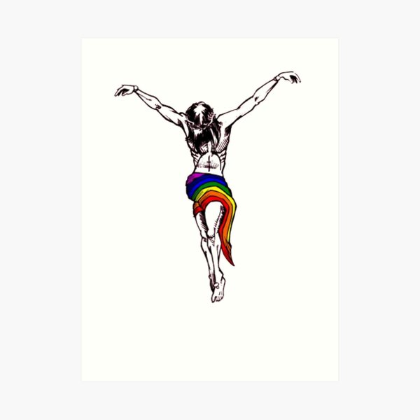 Lámina artística for Sale con la obra «Cristo gay con taparrabos LGBTQ ... Lámina artística for Sale con la obra «Cristo gay con taparrabos LGBTQ ...