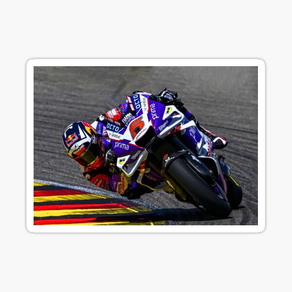 "Johann Zarco going flat through a corner 2022 " Sticker for Sale by ...