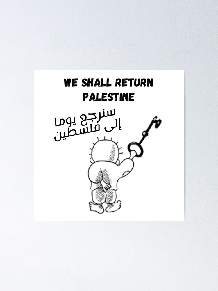 "we shall return Palestine" Poster for Sale by jarrar50 | Redbubble