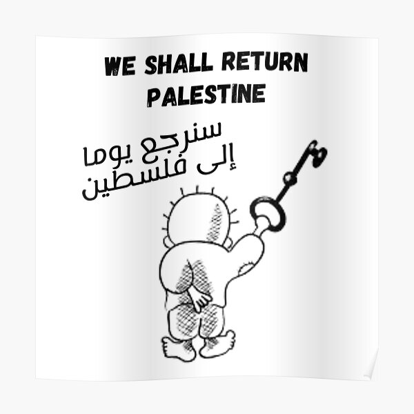 "we shall return Palestine" Poster for Sale by jarrar50 | Redbubble