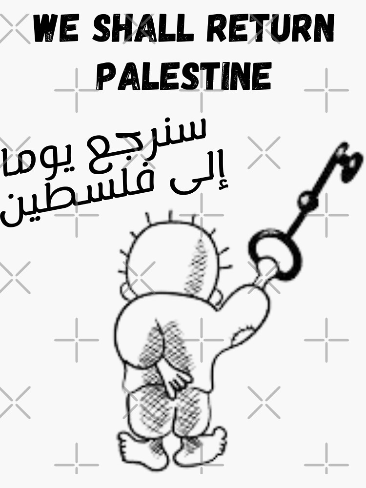 "we shall return Palestine" Sticker for Sale by jarrar50 | Redbubble