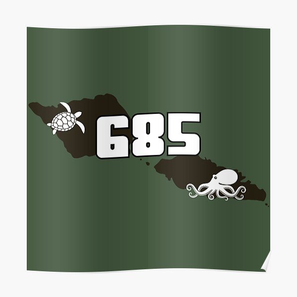 "685 Samoa" Poster for Sale by PolyMicroMela | Redbubble