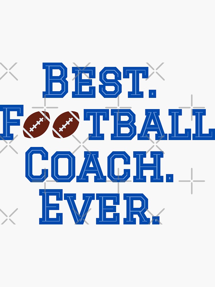 "Best Football Coach" Sticker for Sale by cmd-art | Redbubble