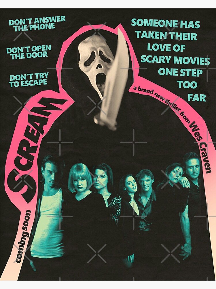 "Scream Movie Poster" Sticker for Sale by TJoker99 | Redbubble