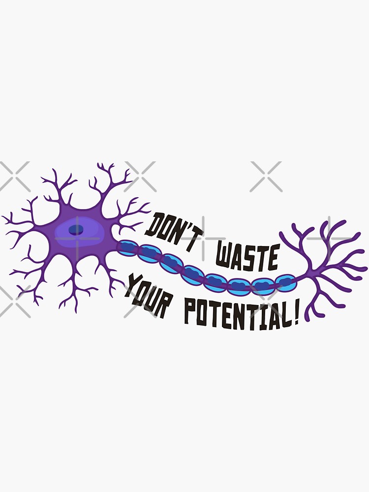 "Cute neuron - funny motivational quotes" Sticker for Sale by ARLAN ...