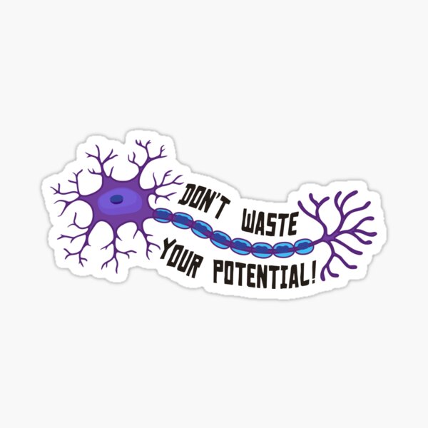"Cute neuron - funny motivational quotes" Sticker for Sale by ARLAN ...