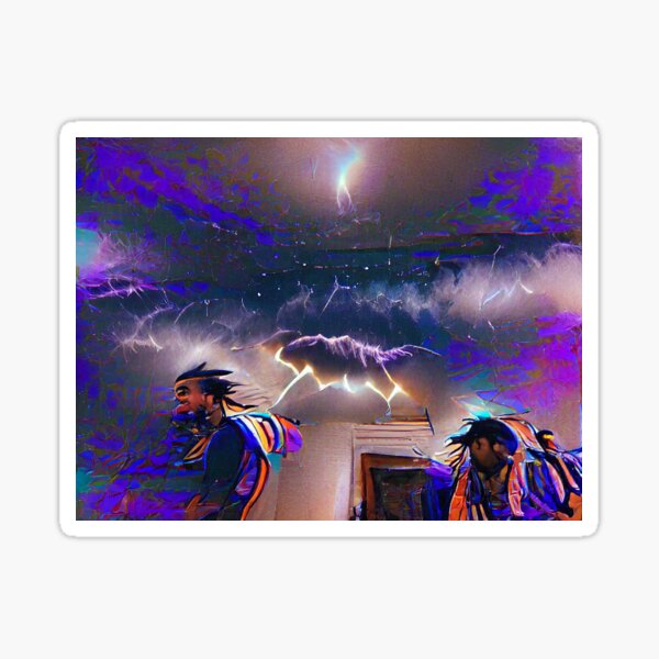 "Lightning Storm" Sticker for Sale by Hazel-K | Redbubble