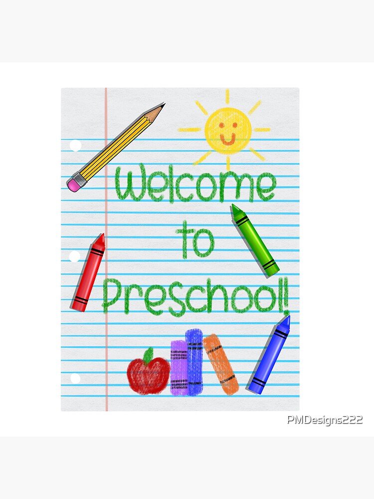 "Welcome to preschool" Poster for Sale by PMDesigns222 | Redbubble