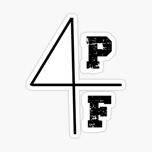 "4pf" Sticker for Sale by bibozoot | Redbubble