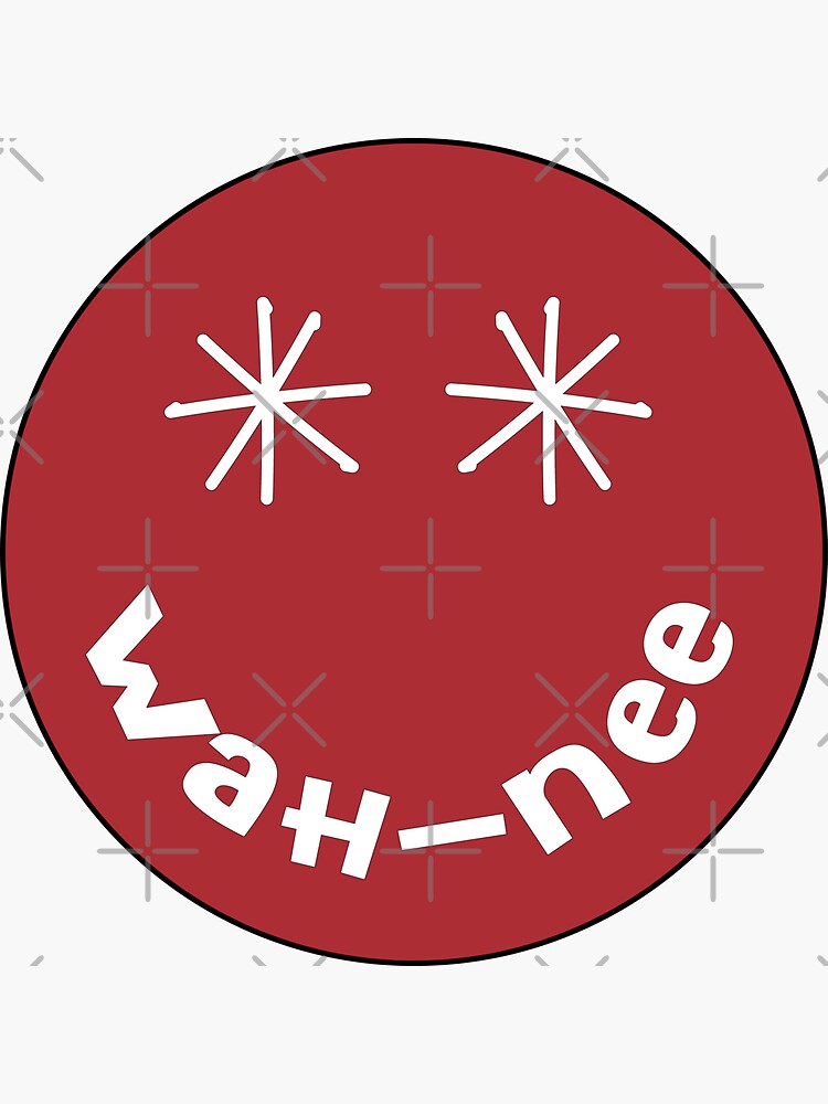 "Wah-Nee HAPPY FACE " Sticker for Sale by dddesignsnj | Redbubble