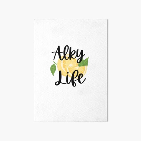"Alkaline Lemon Water Alky Life" Art Board Print for Sale by MsBree ...