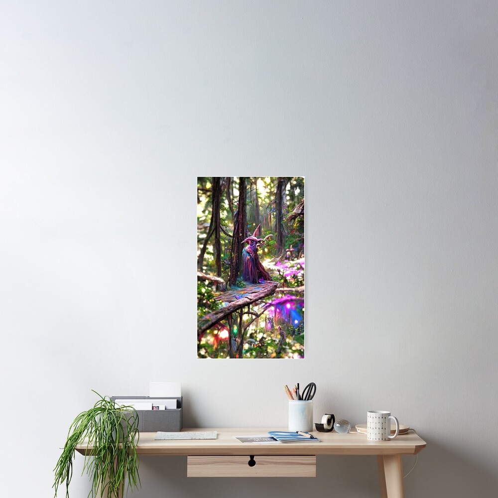 "Enchanted Forest" Poster for Sale by ai-picasso | Redbubble