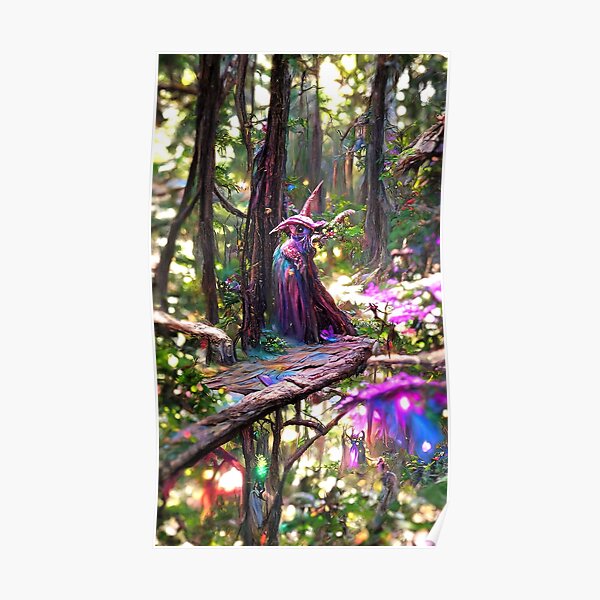 "Enchanted Forest" Poster for Sale by ai-picasso | Redbubble