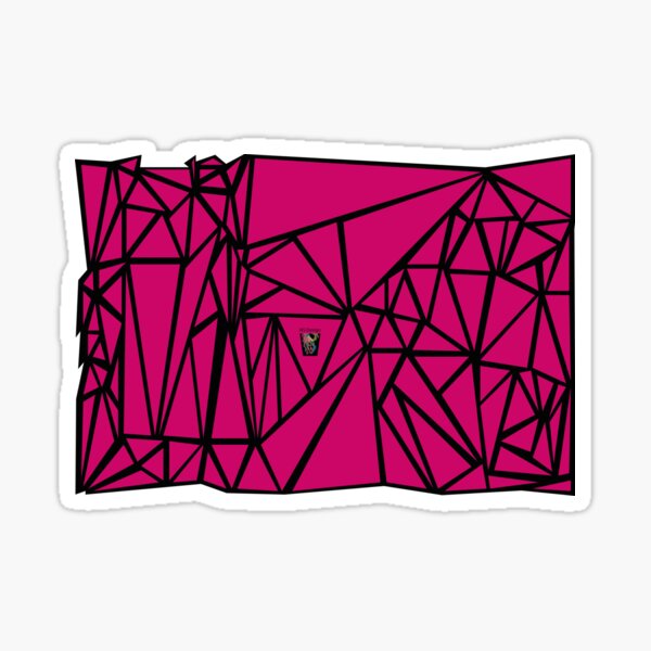 "Abstract pattern of triangles - color pattern of pink triangles and ...