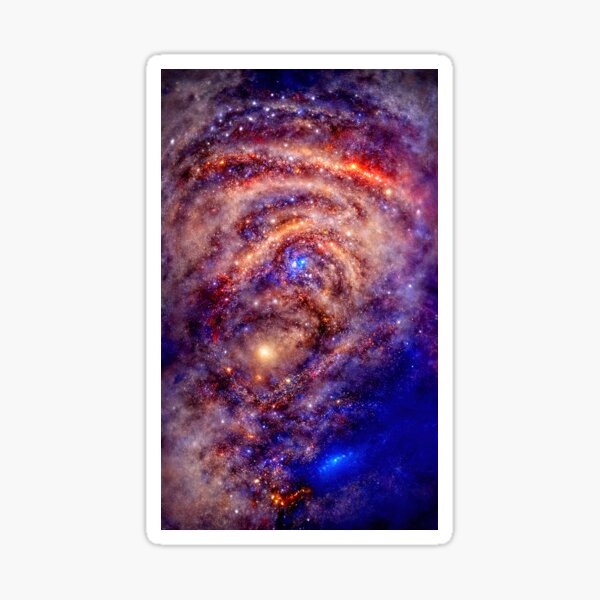 "Milky Way" Sticker for Sale by ai-picasso | Redbubble