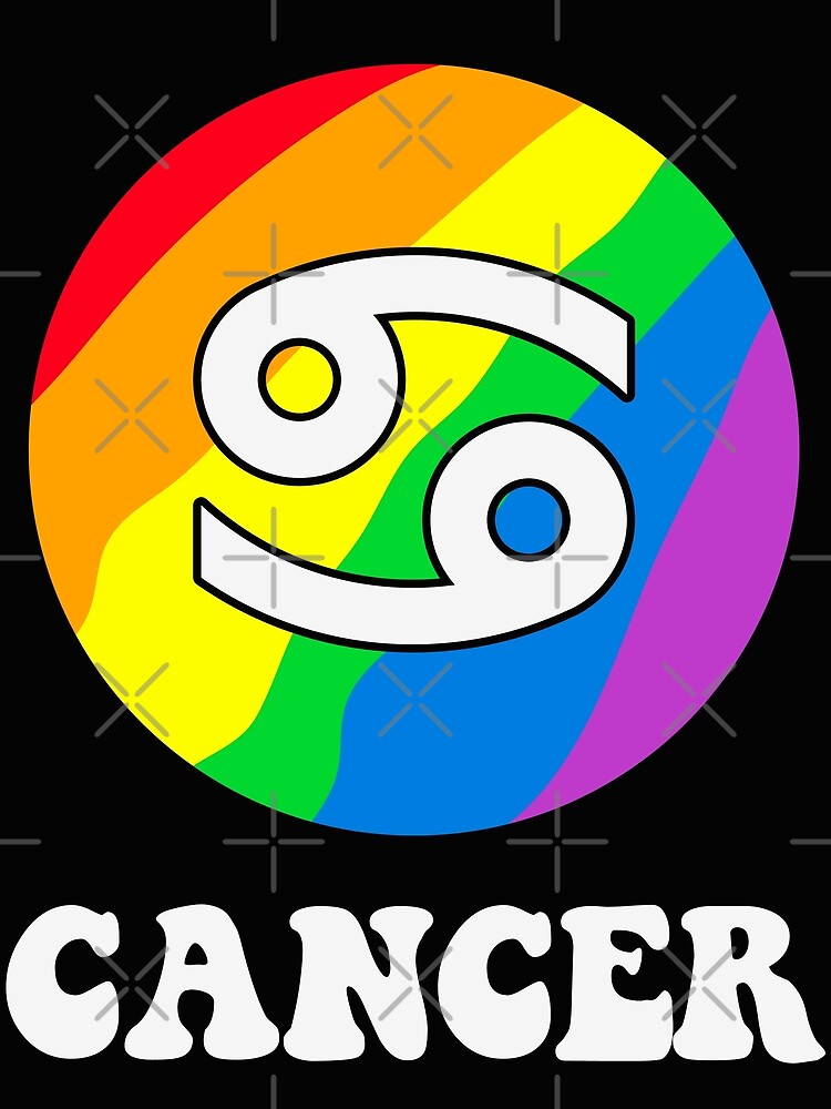 "Cancer Zodiac, Rainbow Colors" Poster for Sale by BlackCatTheory ...