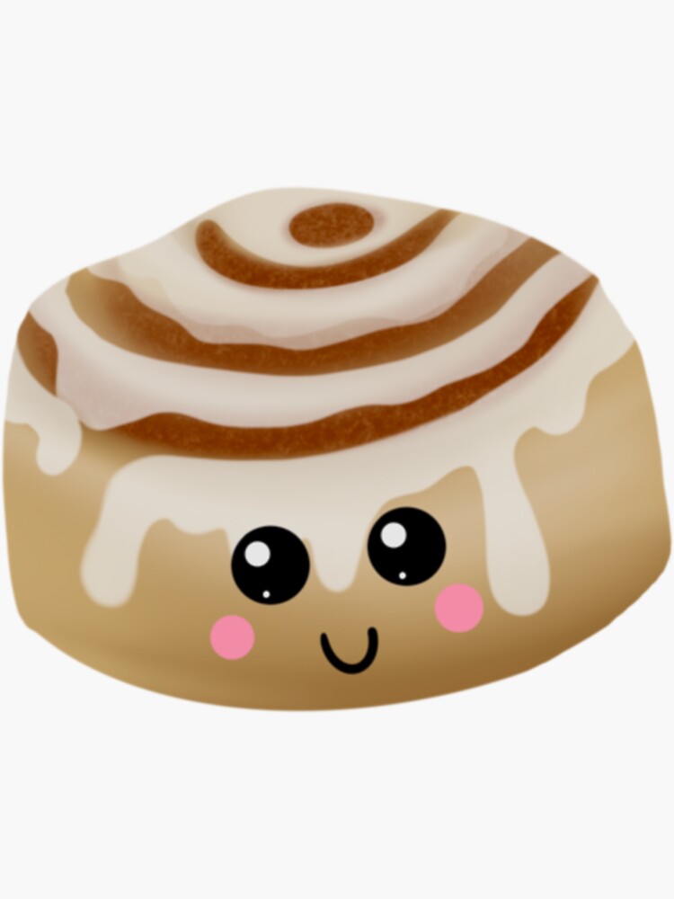 "Cute cinnamon roll" Sticker for Sale by ByRiRi | Redbubble