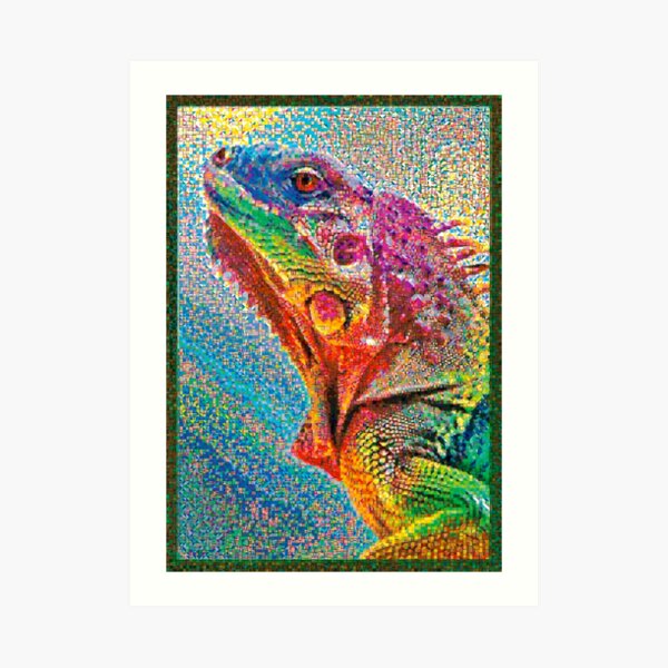"Colorful Lizard" Art Print by celsomaria | Redbubble