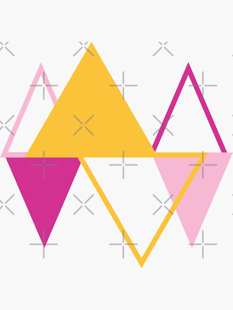 "Triangle Bunch - Loud and Bright" Sticker for Sale by DNStryker ...