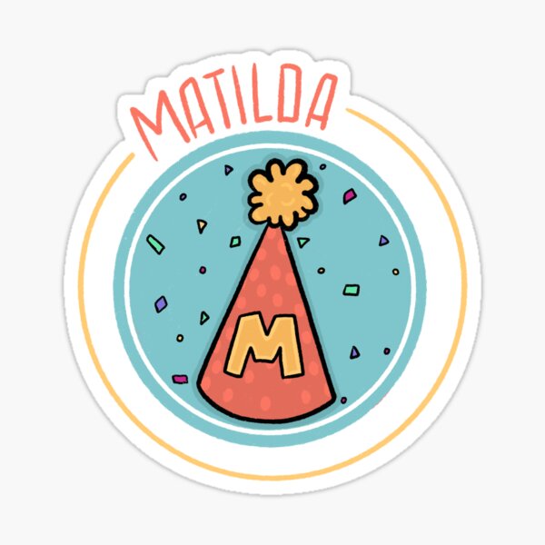 "Matilda" Sticker for Sale by lmccormick | Redbubble