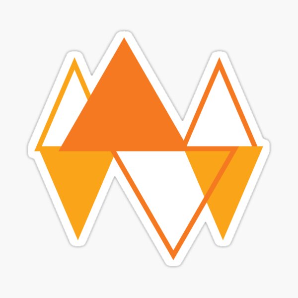"Triangle Bunch - Oranges" Sticker for Sale by DNStryker | Redbubble