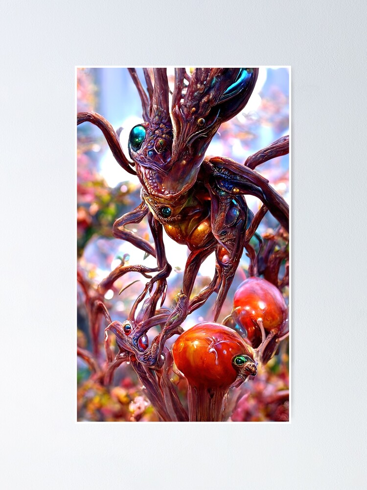 "Alien Life Form " Poster for Sale by ai-picasso | Redbubble