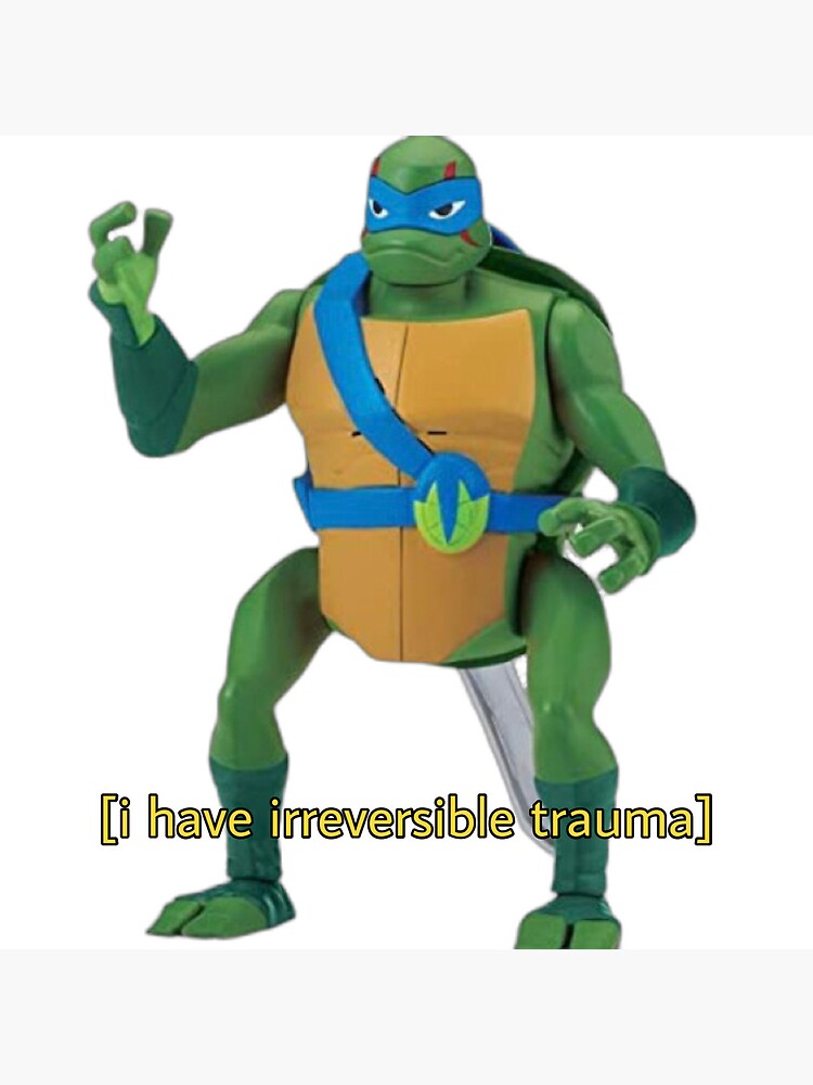 "ROTTMNT Leo Figure Meme" Photographic Print for Sale by slothandpride ...