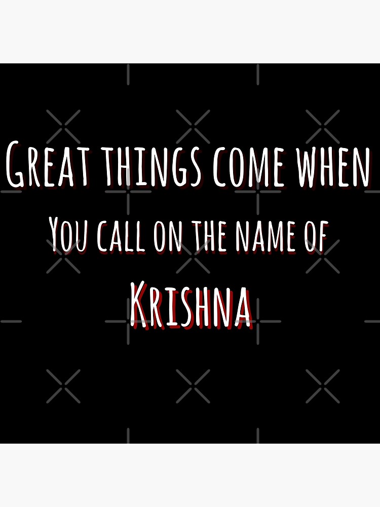 "Krishna quote vrindavan Iskcon Krishna prabhupada " Photographic Print ...