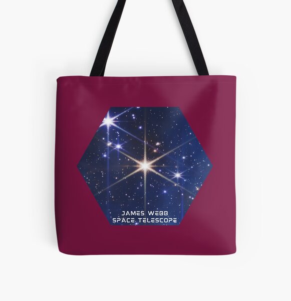 "James Webb Space Telescope Star Diffraction Spikes Hexagon" Tote Bag ...