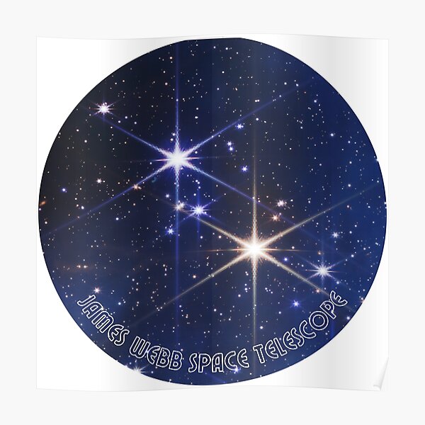 "James Webb Space Telescope Star Diffraction Spikes" Poster for Sale by ...