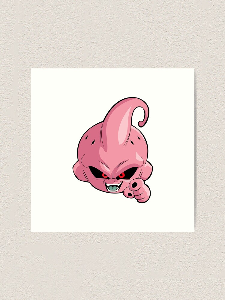 "Kid buu Dragon Ball Z Face - Drawing DBZ Majin Buu" Art Print for Sale ...