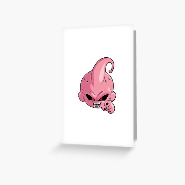 "Kid buu Dragon Ball Z Face - Drawing DBZ Majin Buu" Greeting Card for ...