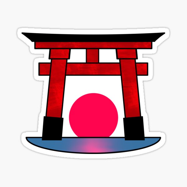 "Torii Gate" Sticker for Sale by DNA-makes | Redbubble