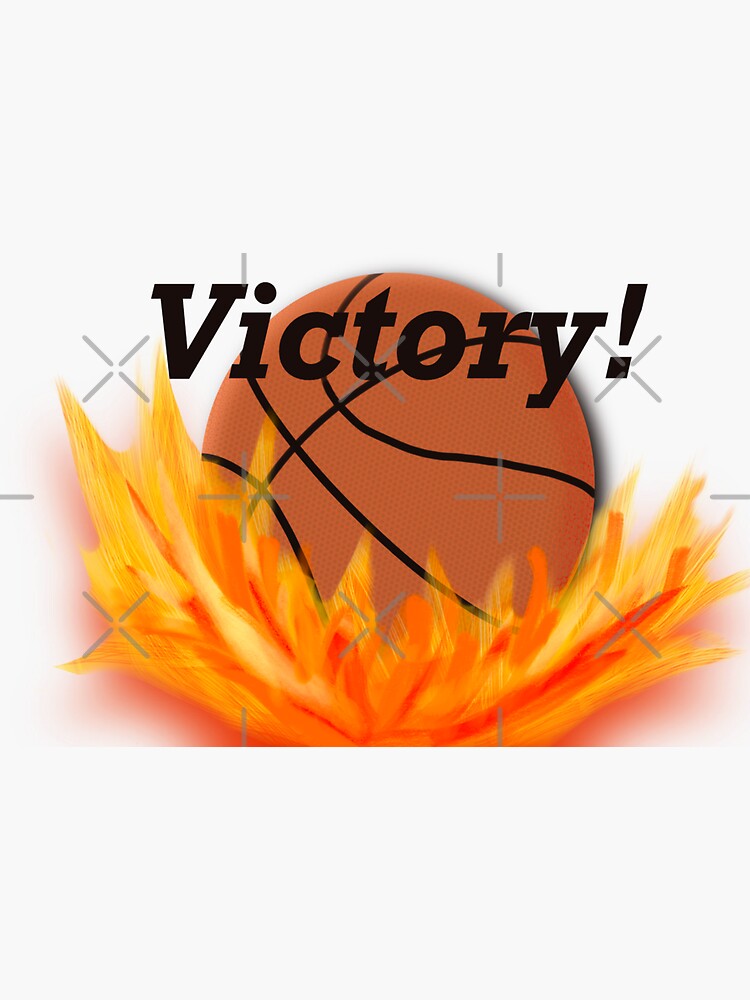 "Basketball Victory" Sticker for Sale by Scoutstudio | Redbubble