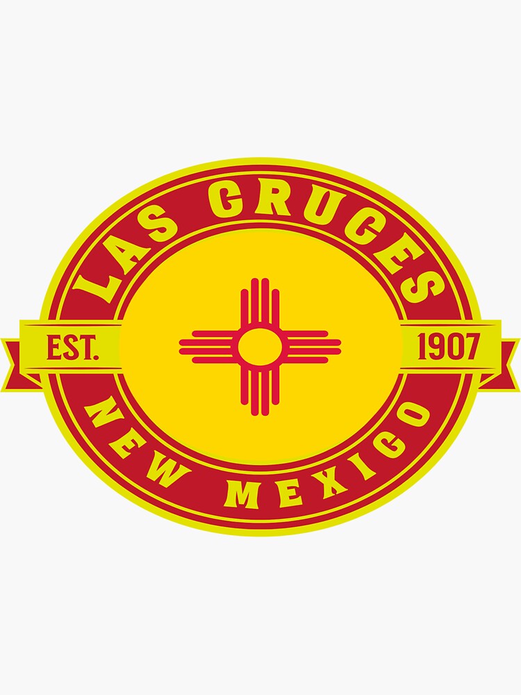 "Las Cruces New Mexico Seal - White" Sticker for Sale by FLCdesigns ...