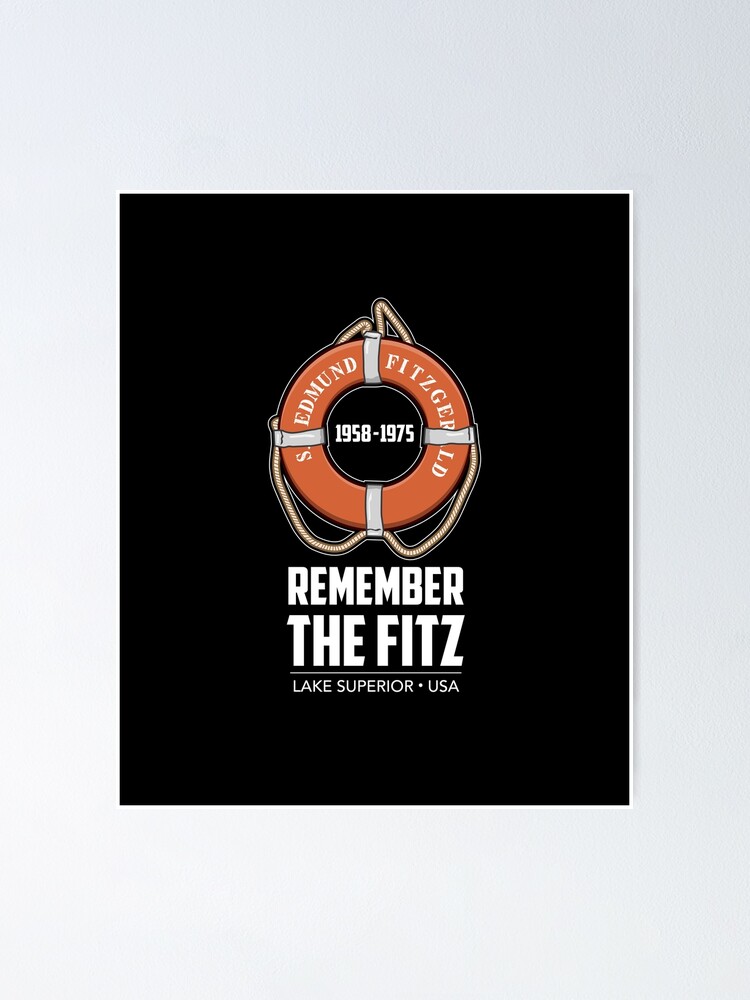 "Edmund Fitzgerald Life Ring " Poster for Sale by twHistory | Redbubble
