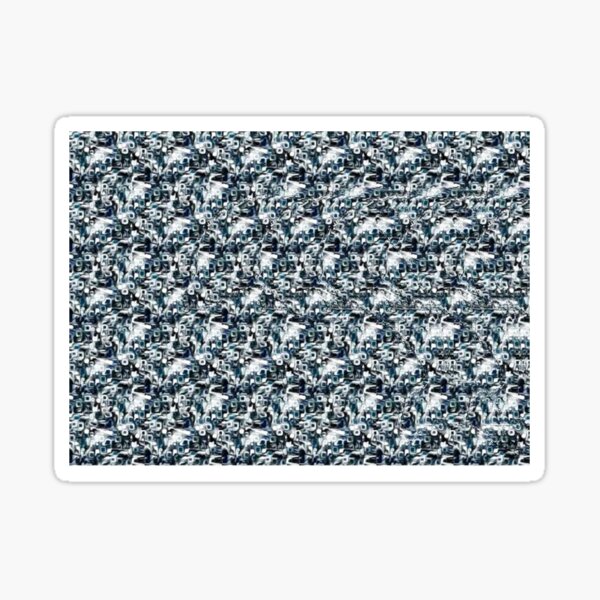 "Dolphin 2022 Stereogram" Sticker for Sale by JMarP | Redbubble