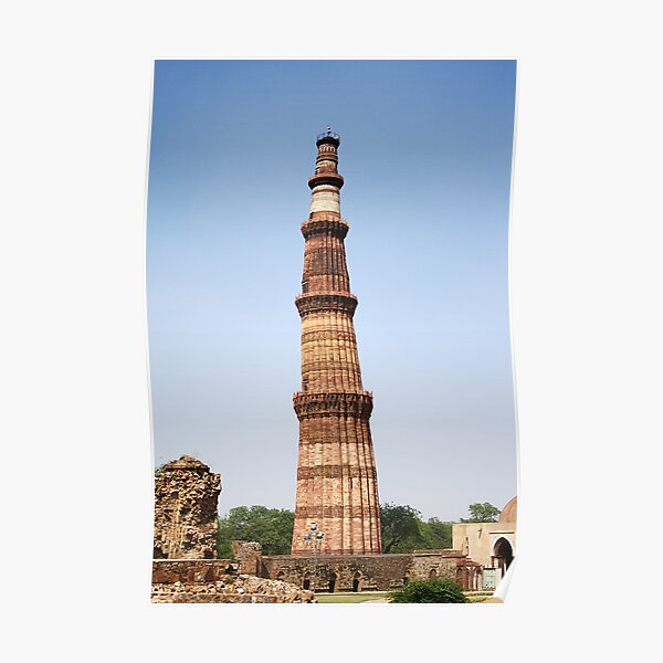"Qutub Minar, New Delhi" Poster for Sale by SoftPrayog | Redbubble