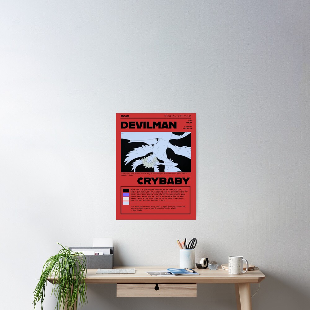 "DEVILMAN CRYBABY Ryo Asuka" Poster for Sale by nemmywemmy | Redbubble