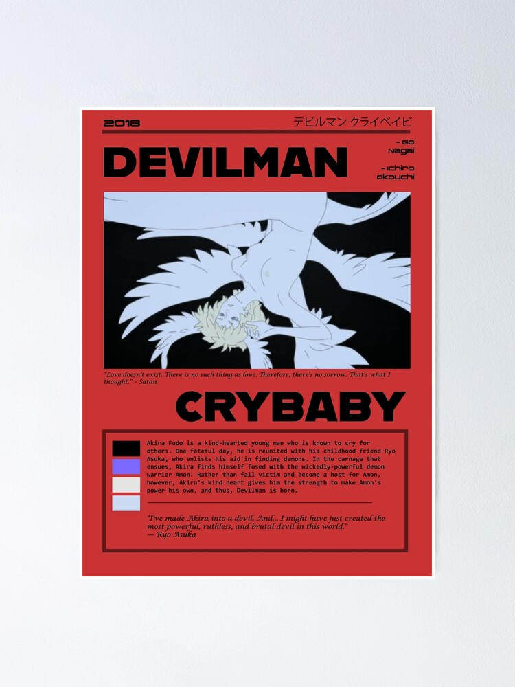 "DEVILMAN CRYBABY Ryo Asuka" Poster for Sale by nemmywemmy | Redbubble