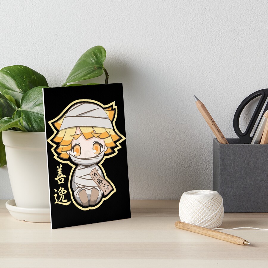 "Chibi Mummy Zenitsu Kimetsu no Yaiba " Art Board Print for Sale by ...