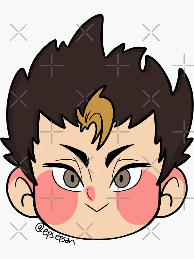 Haikyuu Nishinoya Yuu Chibi Sticker For Sale By Eps Epsan Redbubble