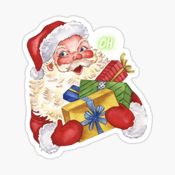 "SANTA OH OH OH" Sticker for Sale by davidapp | Redbubble