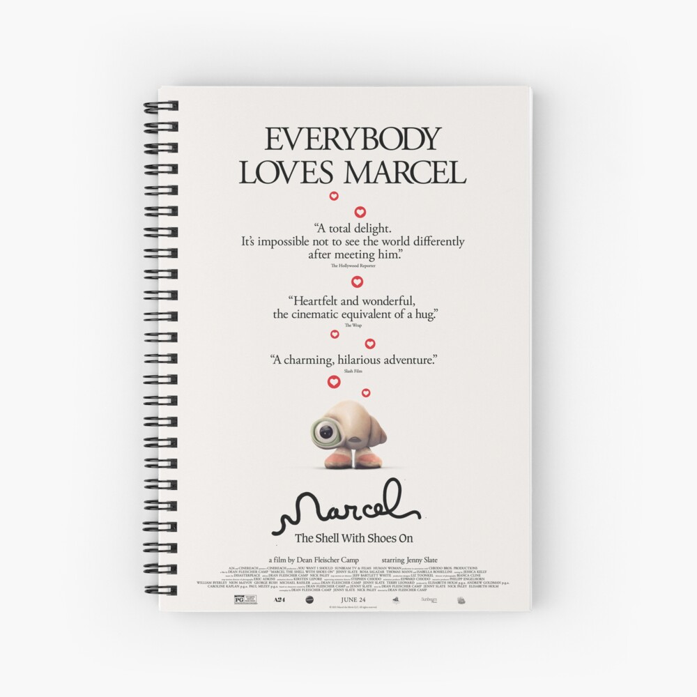 "Marcel the Shell with Shoes On (2021) Poster" Spiral Notebook for Sale ...