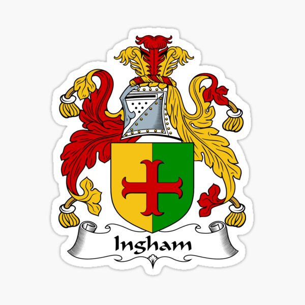 "Ingham " Sticker for Sale by HaroldHeraldry | Redbubble