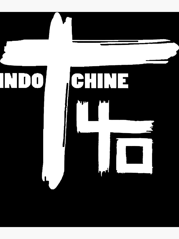 Póster «Logotipo de la banda Indochine exselna Géneros Rock blanco ...